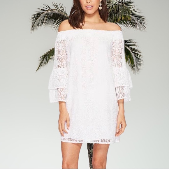 Lilly Pulitzer | Dresses | Lilly Pulitzer Tobyn Tunic Off The Shoulder ...